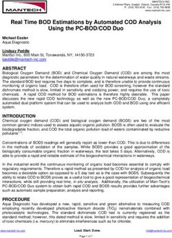 Real Time BOD Estimations by Automated COD Analysis Using the PC-BOD ...