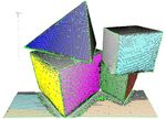 Planar surface segmentation of a point cloud using local geometric patterns