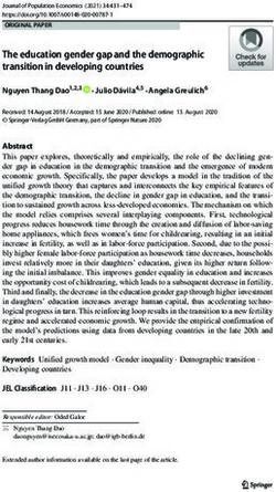 The education gender gap and the demographic transition in developing ...
