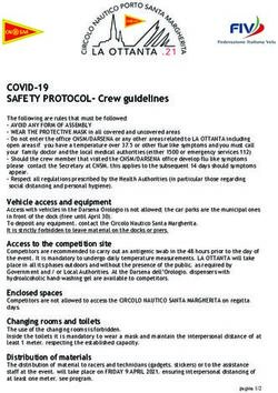 COVID-19 SAFETY PROTOCOL- Crew guidelines - Circolo ...