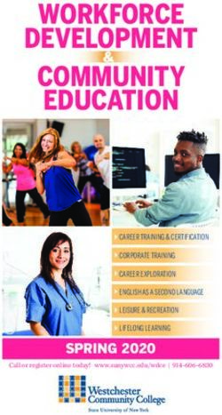 WORKFORCE DEVELOPMENT COMMUNITY EDUCATION