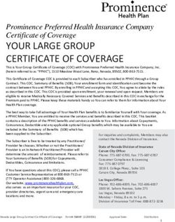 YOUR LARGE GROUP CERTIFICATE OF COVERAGE