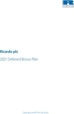 Ricardo plc 2021 Deferred Bonus Plan - Creating a world fit for the future