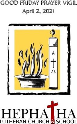 GOOD FRIDAY PRAYER VIGIL - April 2, 2021