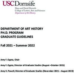 DEPARTMENT OF ART HISTORY PH.D. PROGRAM GRADUATE GUIDELINES - Fall 2021 ...