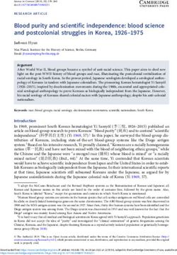 Blood purity and scientific independence: blood science and ...