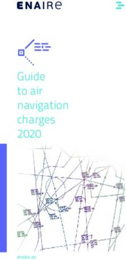Guide to air navigation charges 2020 - Enaire