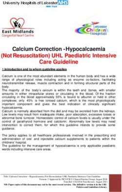 Calcium Correction - Hypocalcaemia (Not Resuscitation) UHL Paediatric ...