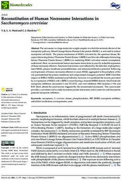Reconstitution of Human Necrosome Interactions in Saccharomyces ...