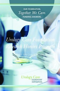 Urology Care Foundation Research Honors Program - Together We Care ...