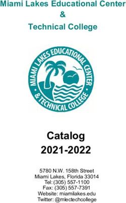 Catalog 2021-2022 - Miami Lakes Educational Center & Technical College ...