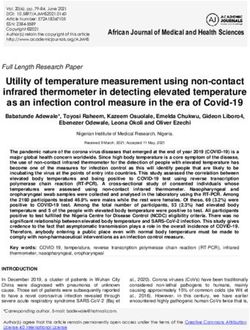 Utility of temperature measurement using non-contact infrared thermometer in detecting elevated ...