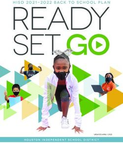 HISD 2021-2022 Back to School Plan - Houston Independent School District