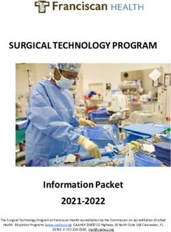 SURGICAL TECHNOLOGY PROGRAM - Information Packet 2021-2022
