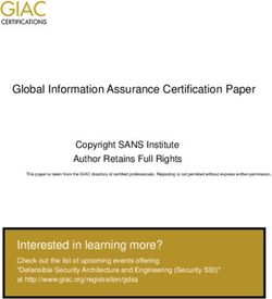 Global Information Assurance Certification Paper