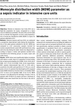 Monocyte distribution width (MDW) parameter as a sepsis indicator in ...