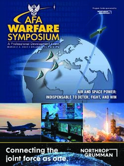 Connecting the joint force as one - AIR AND SPACE POWER: INDISPENSABLE ...