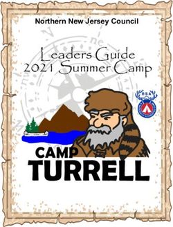 TURRELL CAMP - Leaders Guide 2021 Summer Camp - Northern New Jersey ...
