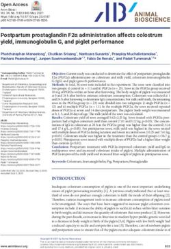 Postpartum prostaglandin F2α administration affects colostrum yield ...